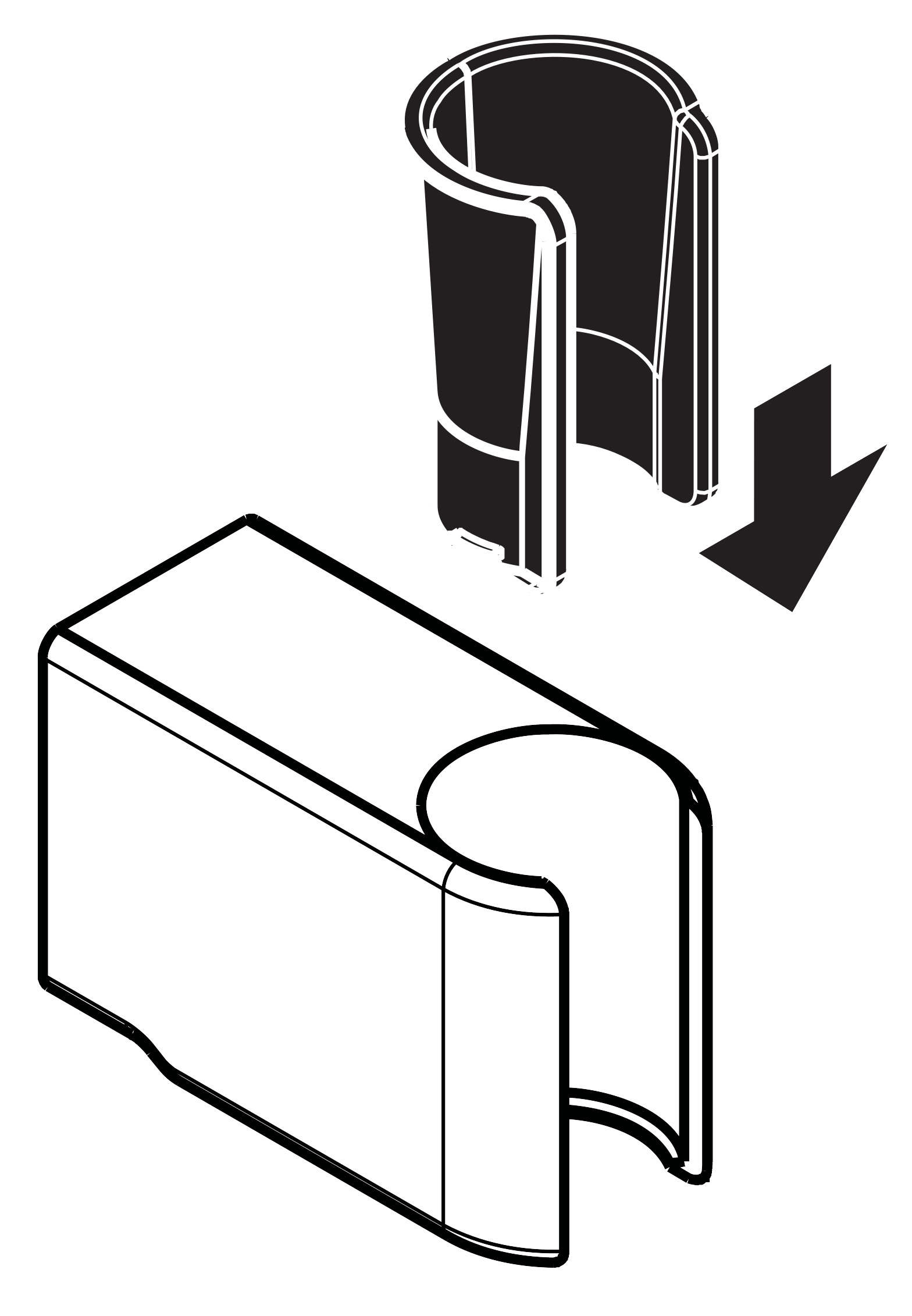 hansgrohe Ersatzteile: Schnappfutter für Brausehalter, Art.-Nr. 94163000
