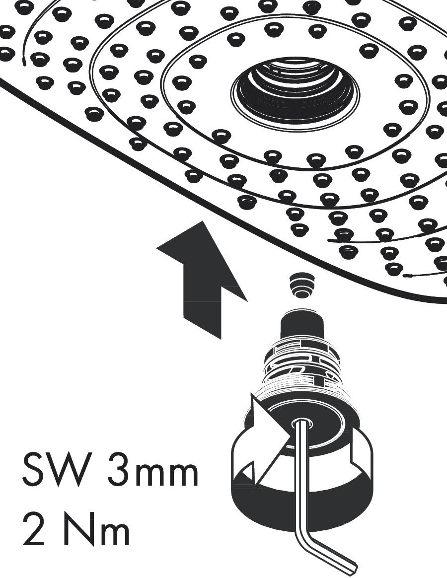 hansgrohe Ersatzteile: Umsteller kpl. EcoSmart 9 l/min (2.5 GPM), Art ...
