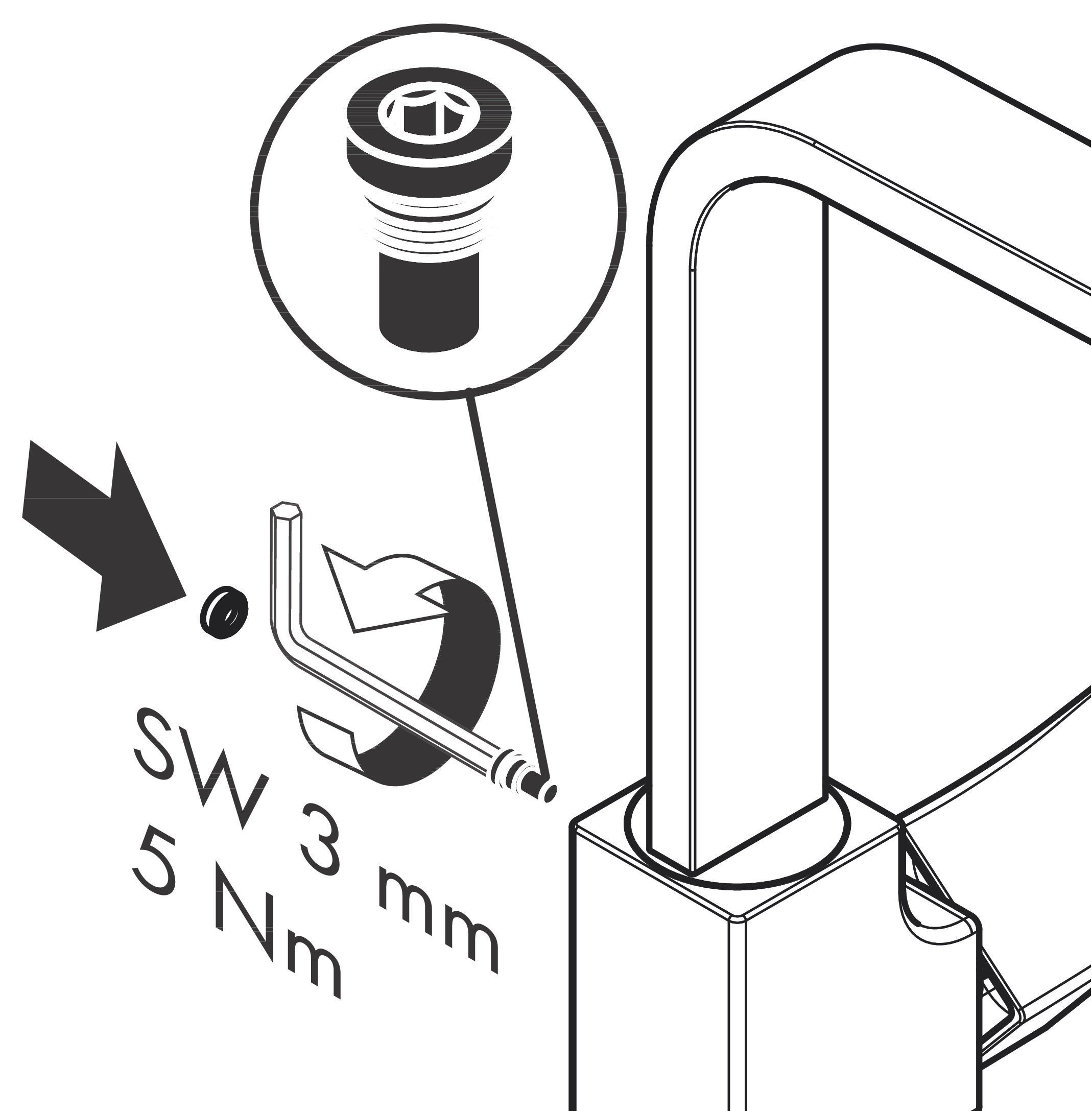 hansgrohe Spare parts: HG screw DIN 912-M6x20-A2 chrome, Item No. 93088000