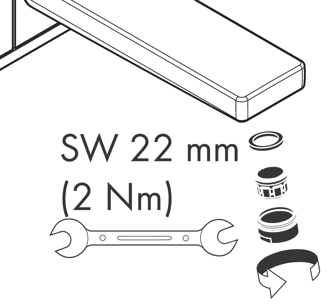 hansgrohe Spare parts: aerator laminar M24x1, Item No. 93649000