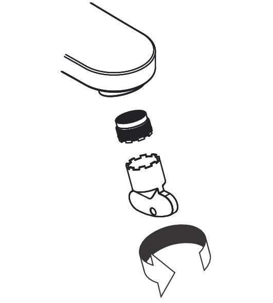 hansgrohe Ersatzteile: Luftsprudler M18x1 (5 l/min), Art.-Nr. 94451000