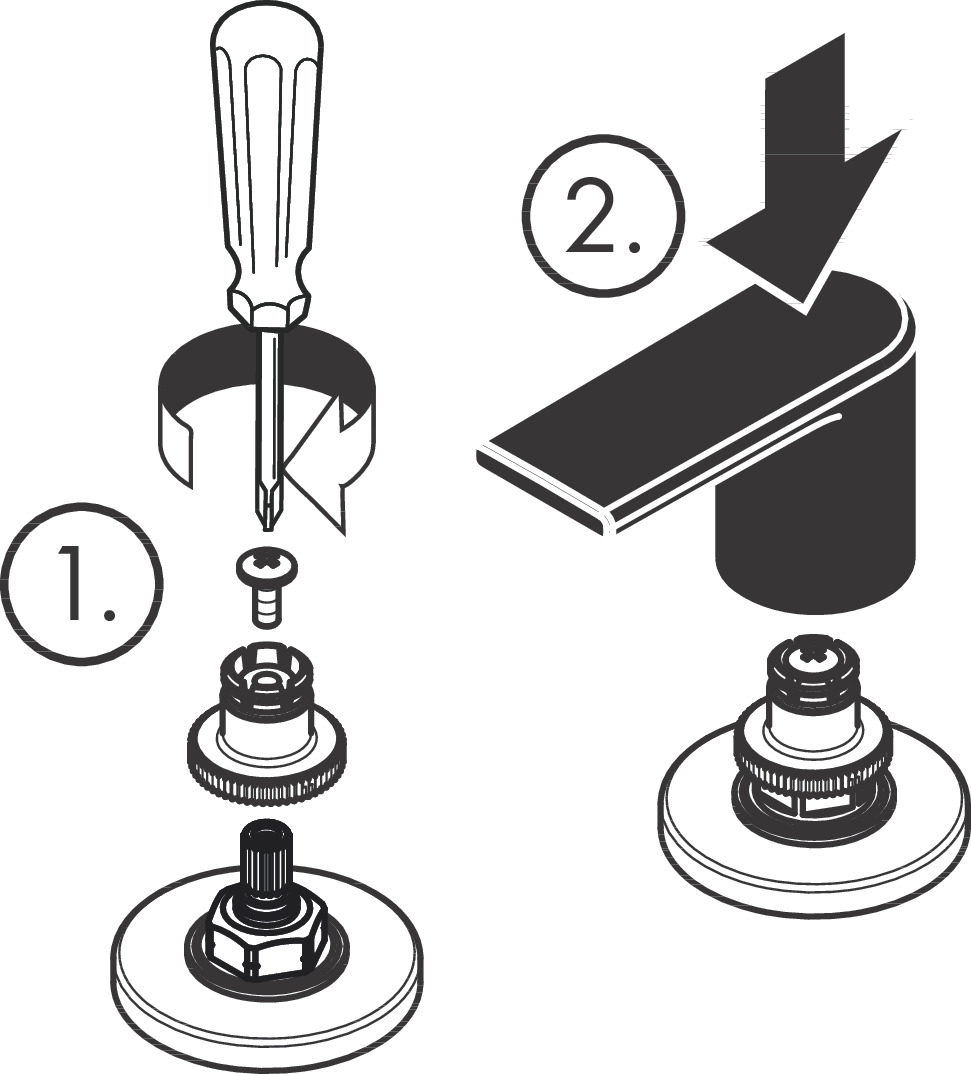 hansgrohe Spare parts: handle for cold water, Item No. 93703000