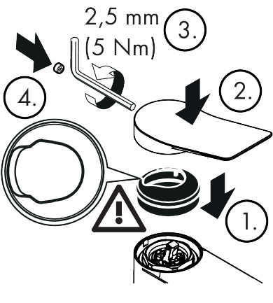hansgrohe Spare parts: escutcheon, Item No. 94027670