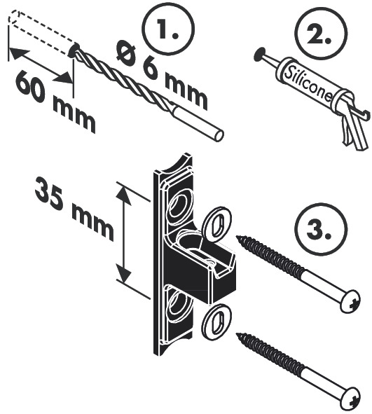 hansgrohe Spare parts: support element top for Rainfinity Showerpipe ...