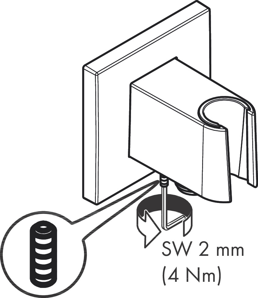 hansgrohe Recambios: Threaded pin M4x12 DIN913, ref. 93841000