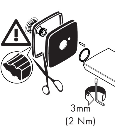 hansgrohe Recambios: Escutcheon 79/79mm for bath spout , ref. 95283000