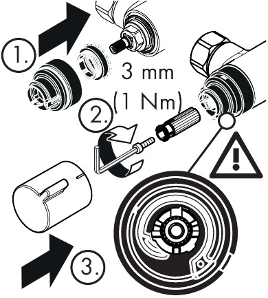 ハンスグローエ スペアパーツ: HG safety set for temperature control, 品番 95841000