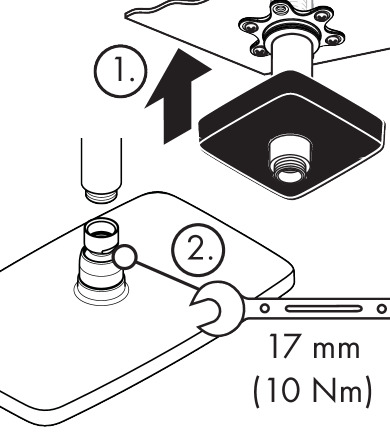 hansgrohe Reservedeler: HG escutcheon Raindance f.overhead, Art.nr ...
