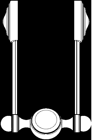 AXOR Spare parts: Handle for diverter bath mixer, Item No. 98594000