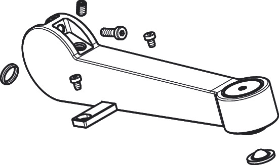 hansgrohe Spare parts: showerarm for Rainfinity Showerpipe, Item No ...