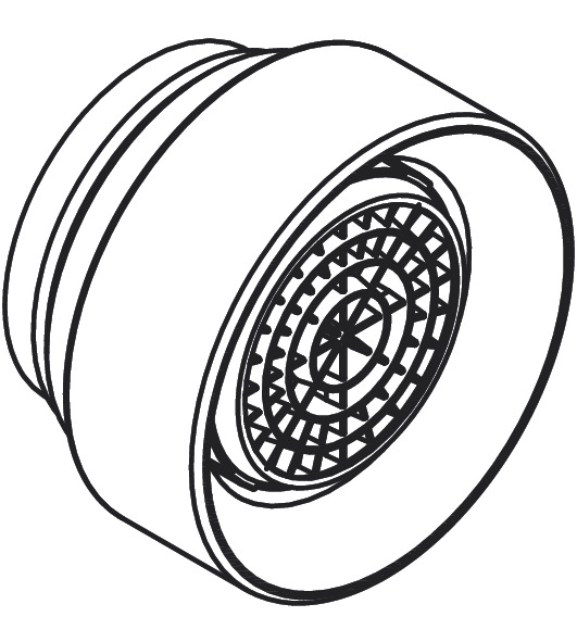 AXOR Onderdelen: HG aerator AXOR mixer 1,5 GPM chrome, Art.-nr. 95379000