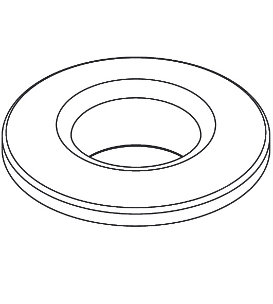 hansgrohe Reservedeler: HG Escutcheon bath tub holder d:52 mm, Art.nr ...