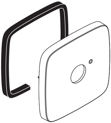 hansgrohe Ricambi: Escutcheon 79/79mm for bath spout , Cod.art. 95283000