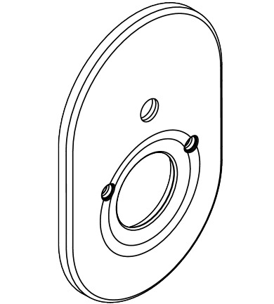 hansgrohe Ersatzteile: Rosette für Wannenmischer Unterputz, Art.-Nr ...