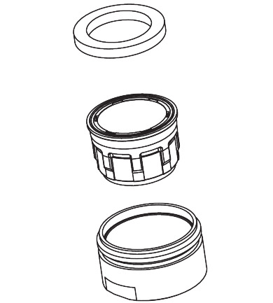 hansgrohe Spare parts: HG aerators chrome, Art. no. 92877140