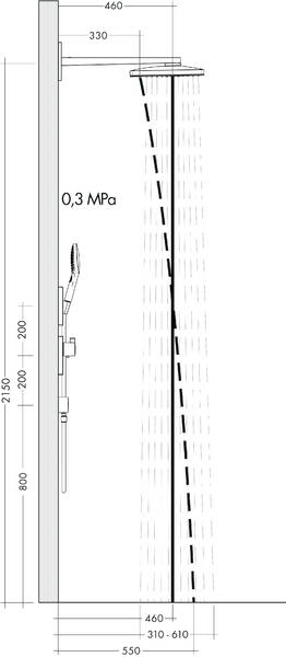 hansgrohe Overhead showers: Rainmaker Select, 3 spray modes, Item No ...
