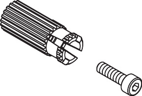 hansgrohe Spare parts: Adapter piece with screw for handle fixation ...