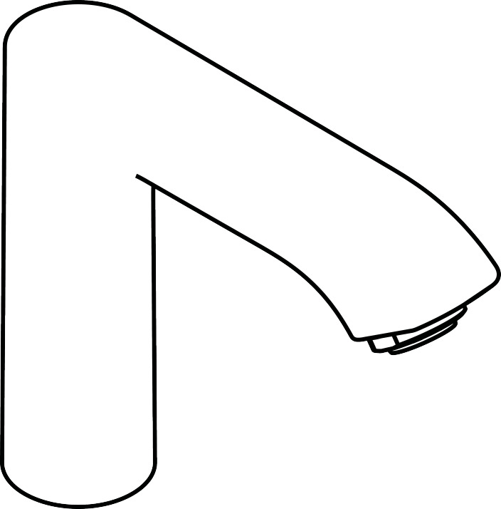 hansgrohe Spare parts: HG Spout complete Metris 3-hole basin, Item No ...