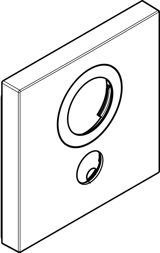 hansgrohe Spare parts: Escutcheon 155 / 155 mm, Item No. 92235000