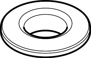 hansgrohe Reservedeler: HG Escutcheon bath tub holder d:52 mm, Art.nr ...