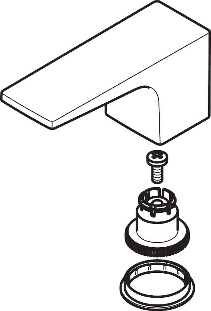 hansgrohe Spare parts: AX Mondaro handle hot chrome, Item No. 93167700