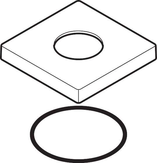 hansgrohe Spare parts: HG escutcheon spout chrome, Item No. 93169000