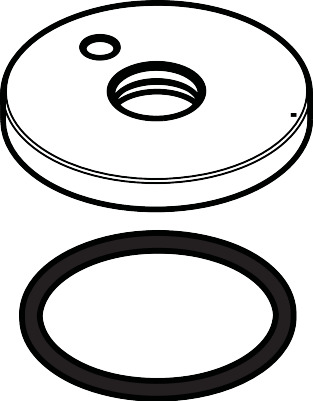 hansgrohe Spare parts: HG Escutcheon for spout Metropol S 3-h., Item No ...