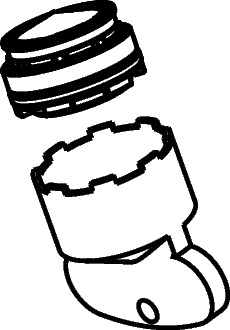 AXOR Ersatzteile: AX Luftsprudler Citterio M dunkelgrau, Art.-Nr. 98998000