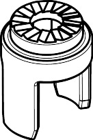 hansgrohe Spare parts: HG diverter retainer Ecomax, Item No. 97211000