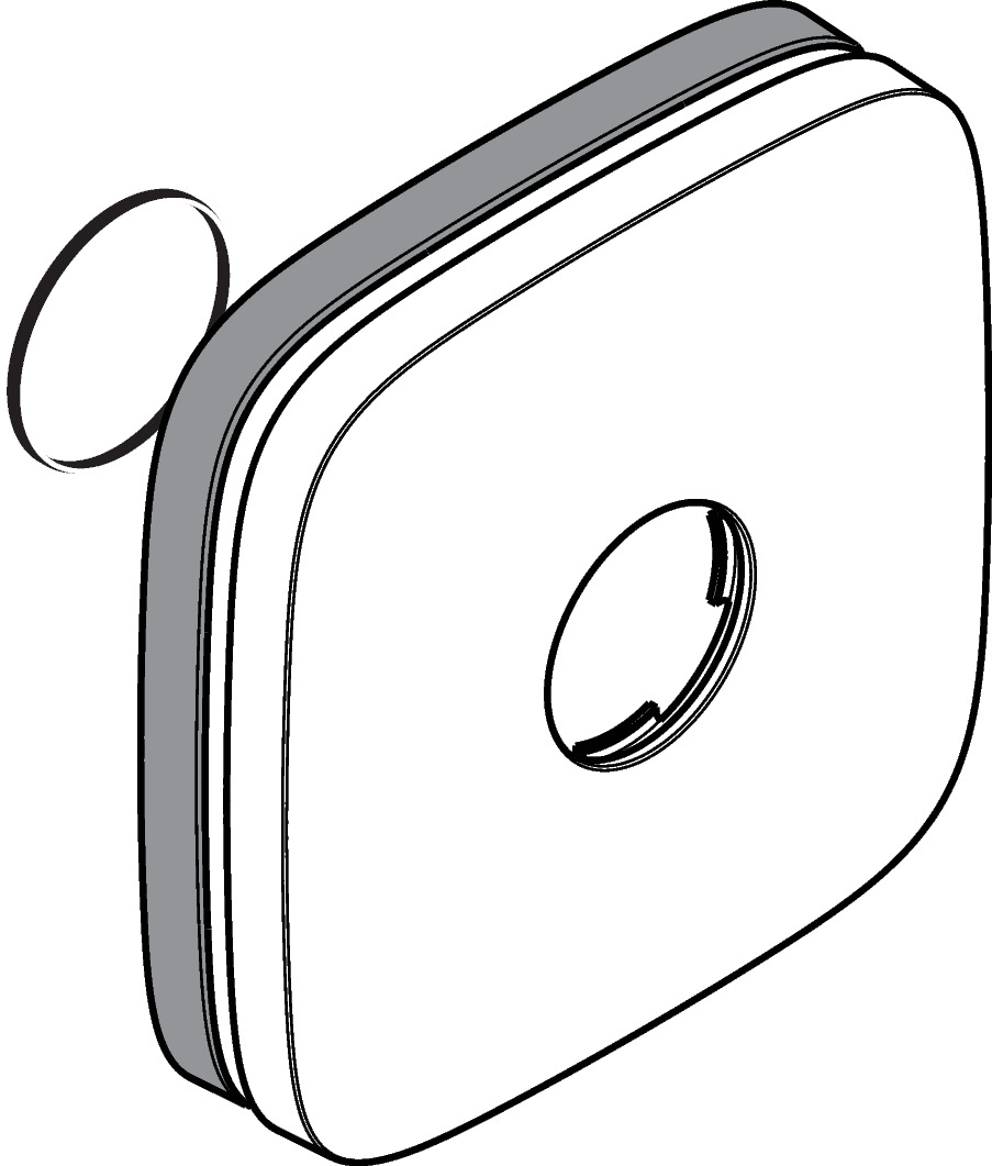 hansgrohe Recambios: Escutcheon for shower mixer, ref. 95276700