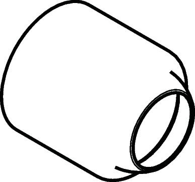 AXOR Spare parts: HG flange AXOR chrome, Item No. 96348000