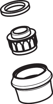 AXOR Spare parts: Aerator 3-hole basin mixer wall installation, Item No ...