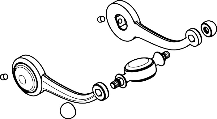 AXOR Spare parts: Handle for diverter bath mixer, Item No. 98594000