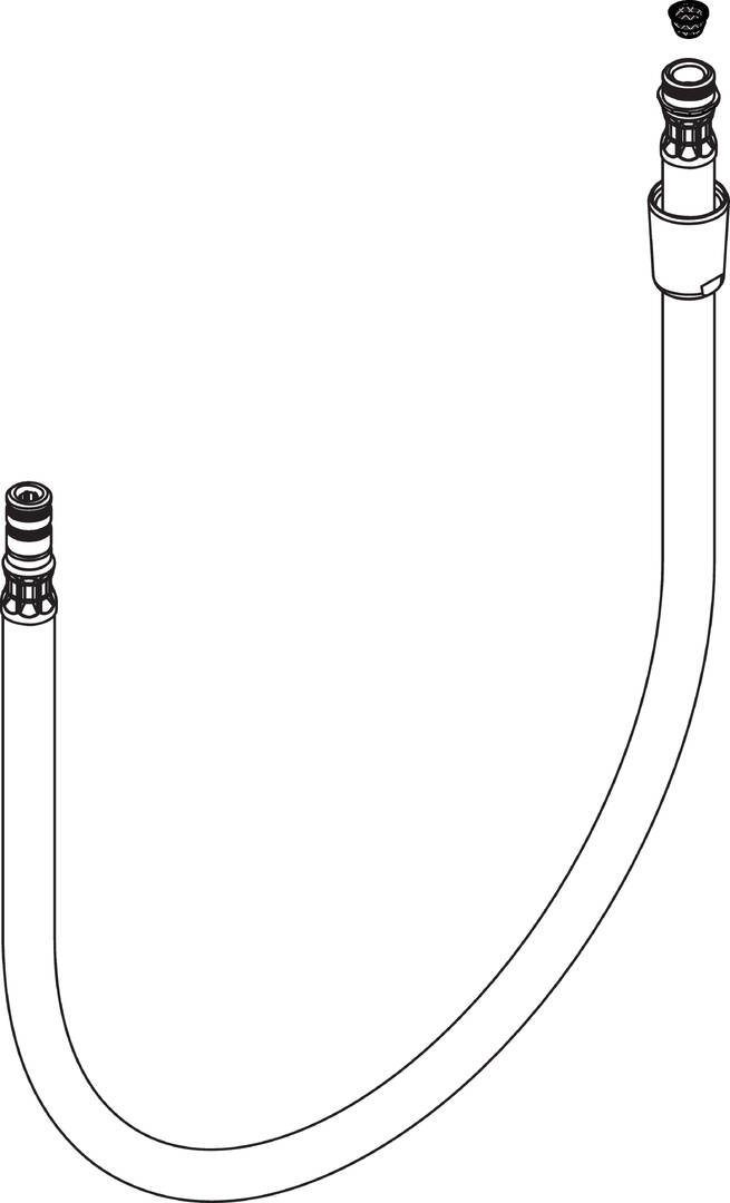 hansgrohe Spare parts: HG Hose AXOR Starck X Allegra sink mixer, Item ...