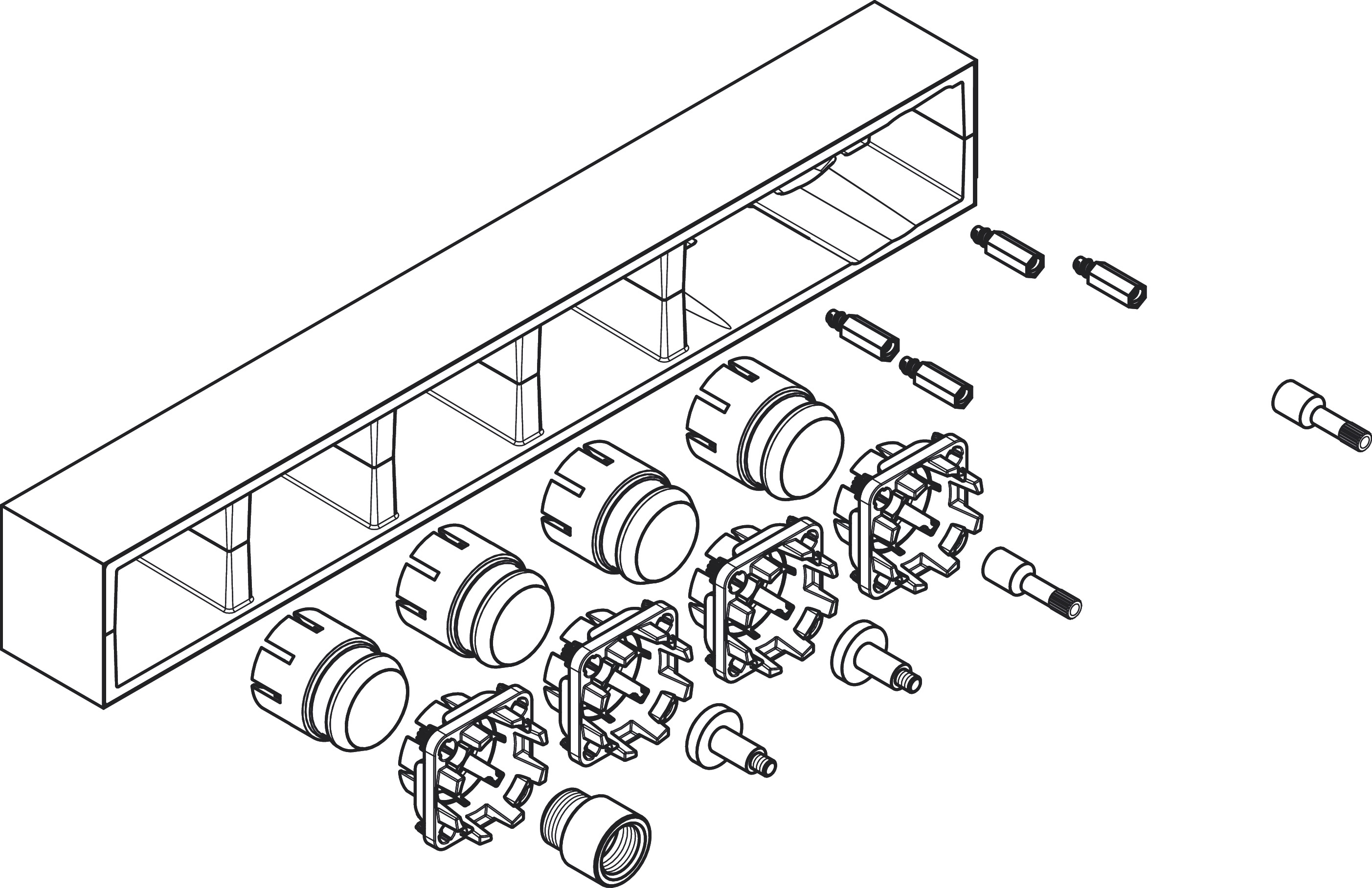 hansgrohe Reservedeler: Forlenger 2,5 cm til RainSelect og AXOR ...