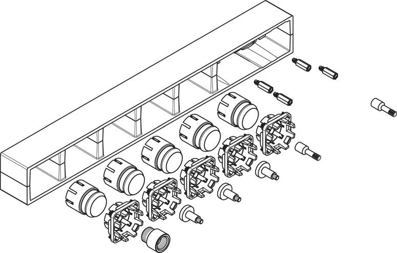 hansgrohe Reservdelar: Forlängningsdel 2,5 cm för RainSelect och AXOR ...