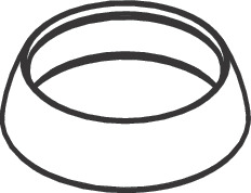 hansgrohe Spare parts: flange, Item No. 93680000