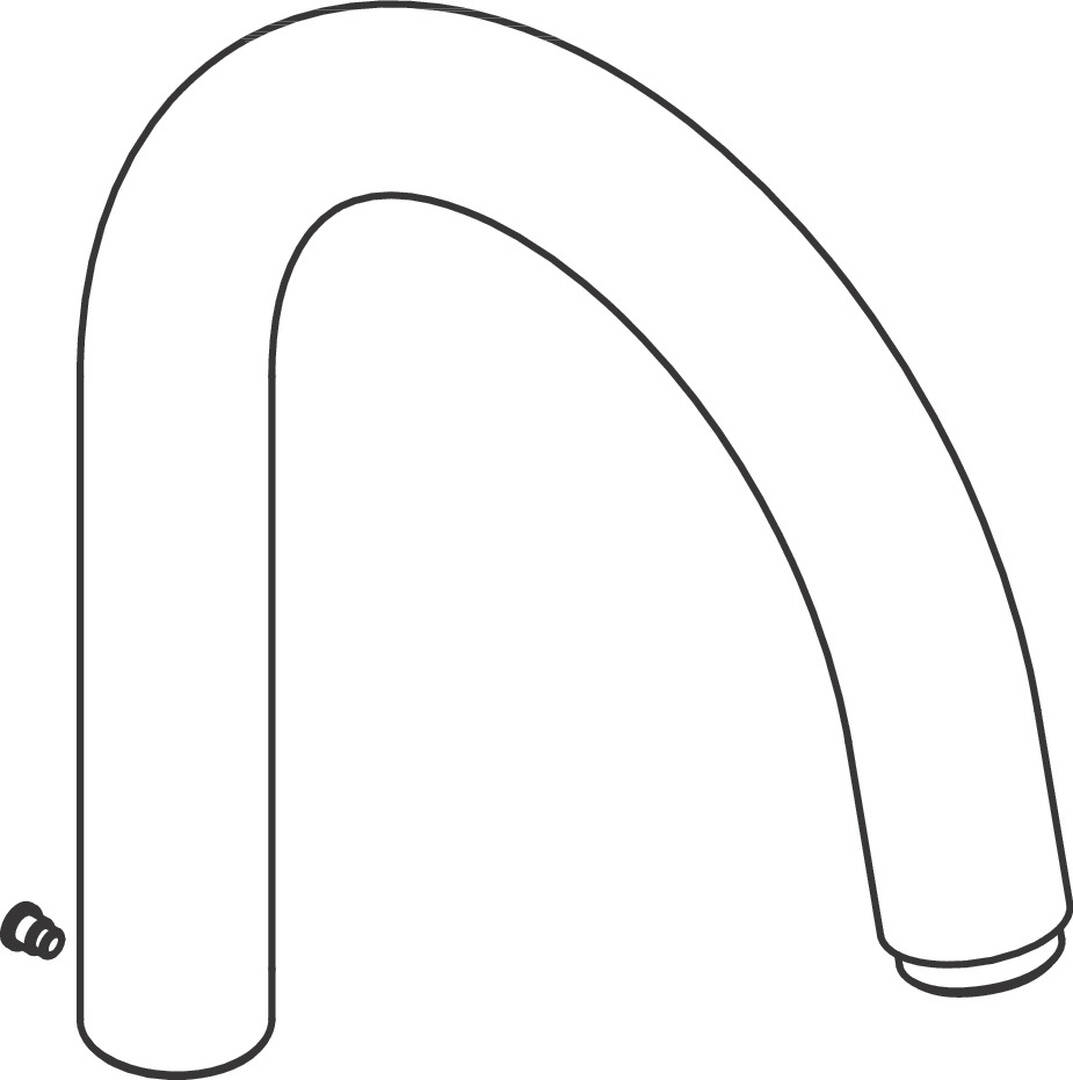 hansgrohe Spare parts: spout with screw, Item No. 93688000