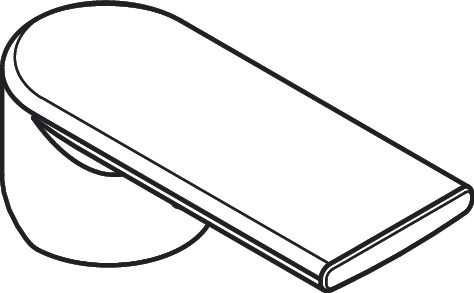 hansgrohe Spare parts: handle with screw cover, Item No. 93695000