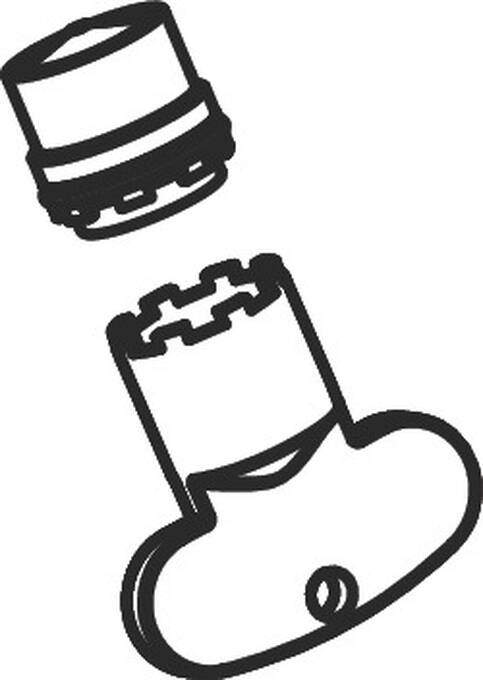 hansgrohe Spare parts: Sprayformer M16,5x1 (5 l/min), Item No. 93973000