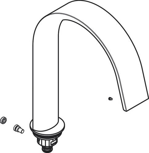 hansgrohe Spare parts: HG spout 165mm AXOR Uno 2 elektronics, Item No ...