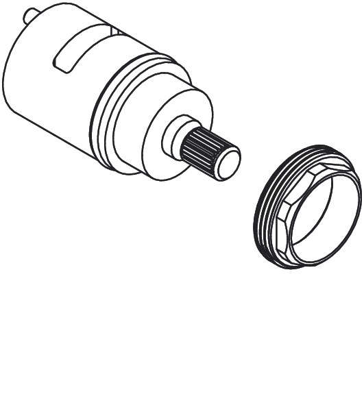hansgrohe Spare parts: PBC cartridge with nut, Item No. 94575000