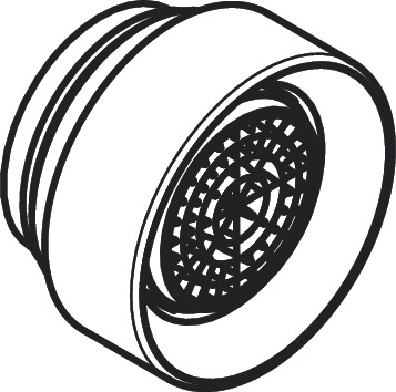 AXOR Spare parts: aerator AXOR mixer 1,5 GPM, Art. no. 95379000