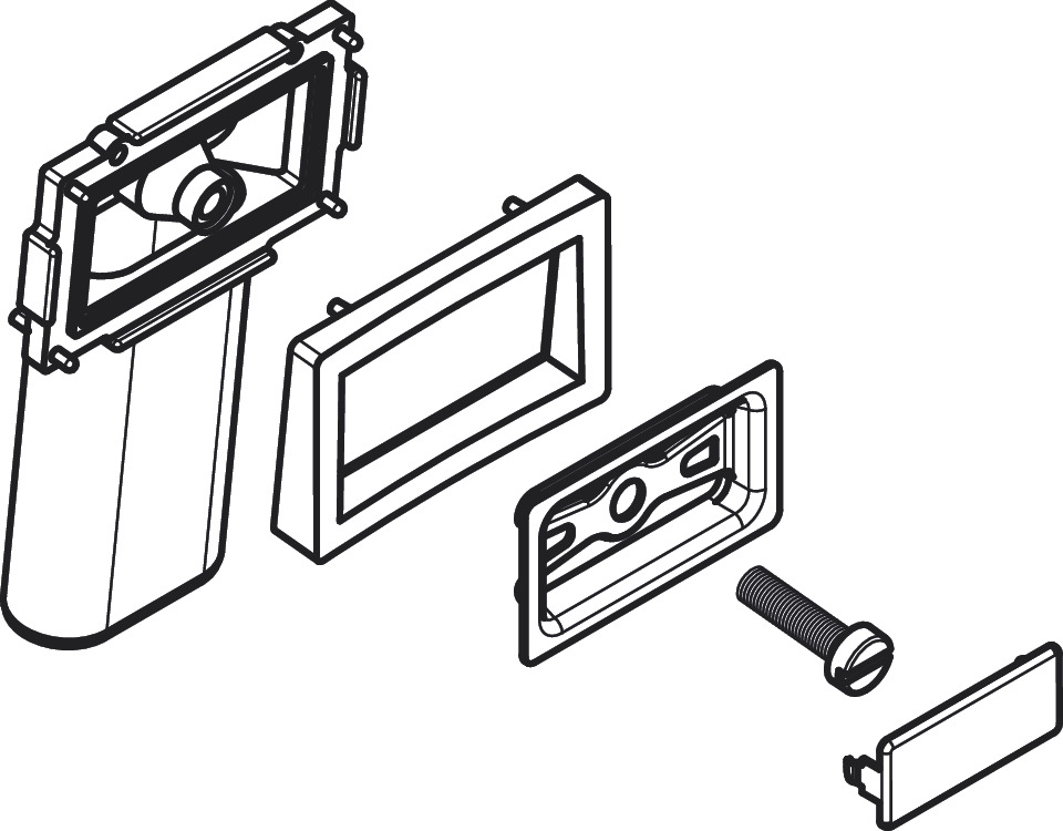 hansgrohe Spare parts: Overflow for kitchen sink, Item No. 94750800