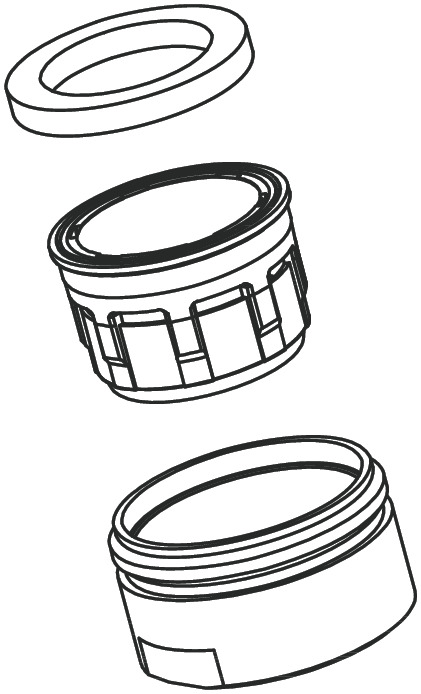 hansgrohe Spare parts: HG aerator M24x1 D, Item No. 95871000