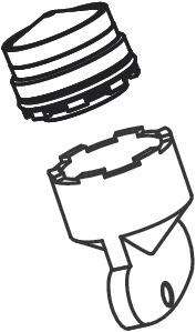 hansgrohe Spare parts: Aerator 1,2 gpm, Item No. 87100000