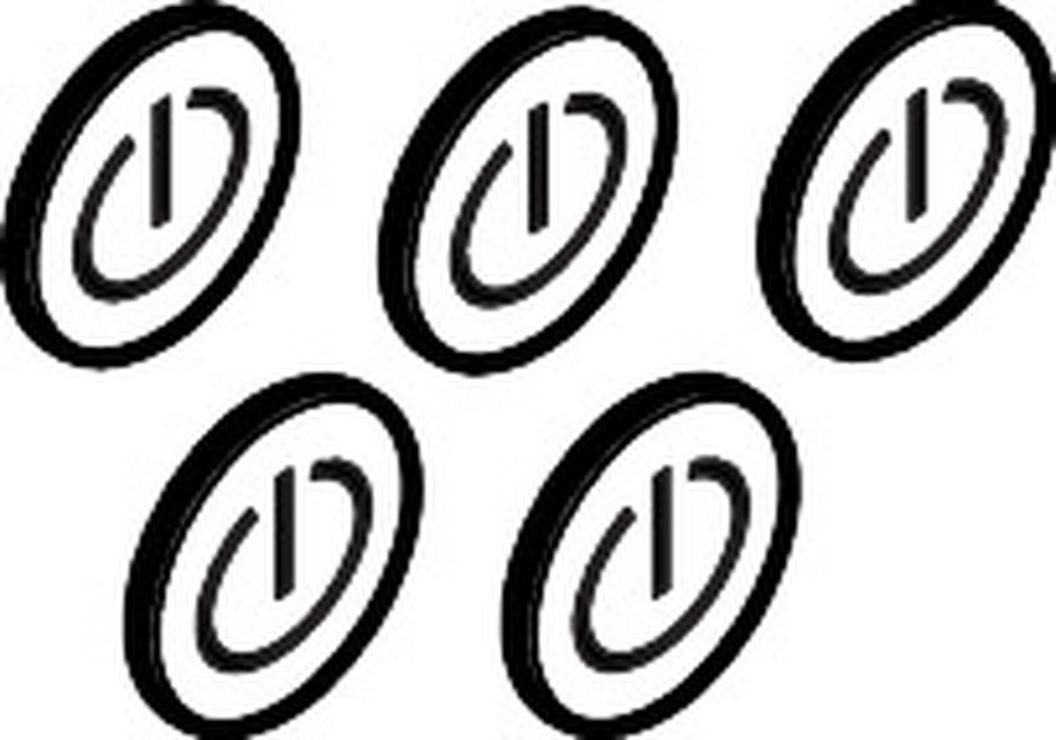 hansgrohe Spare parts: Set of symbols "On / Off", Item No. 94926000