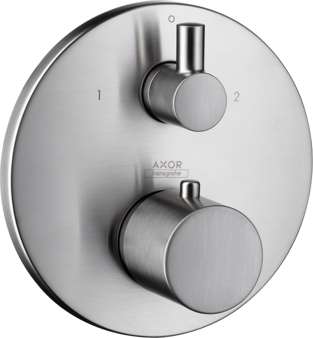 AXOR Uno Shower mixers: 2 functions, Stainless Steel Optic, Item No ...