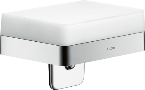 AXOR Accessories: AXOR Universal Softsquare, Liquid soap dispenser with shelf, Item No. 42819000