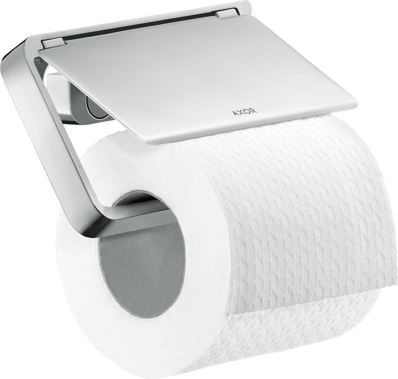 AXOR Accessories: AXOR Universal Softsquare, Toilet paper holder with cover, Item No. 42836000
